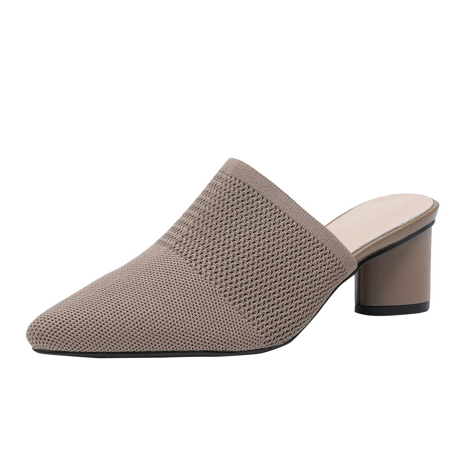 DSJLMQ Women's Summer Breathable Mesh Slippers Soft Sole Toe Shoes ...