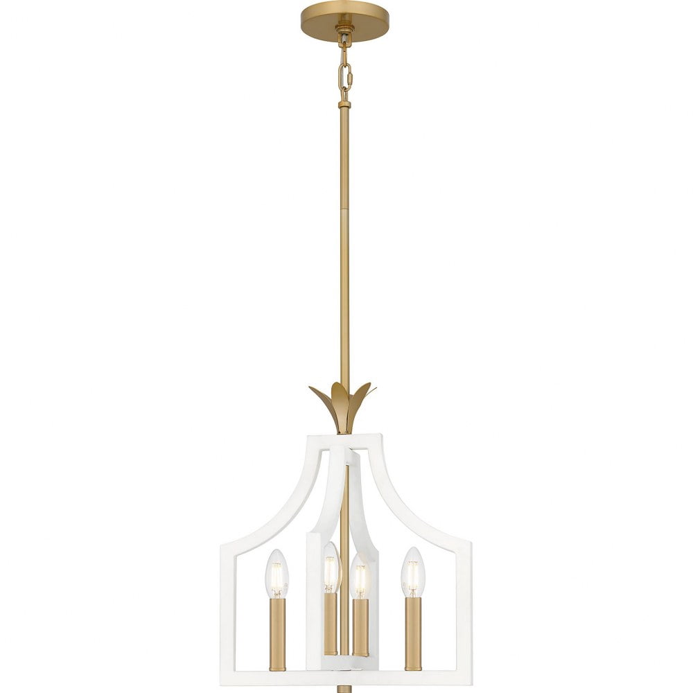 DSL1814W-Quoizel Lighting-Dusty Lane - 4 Light Pendant In Traditional ...