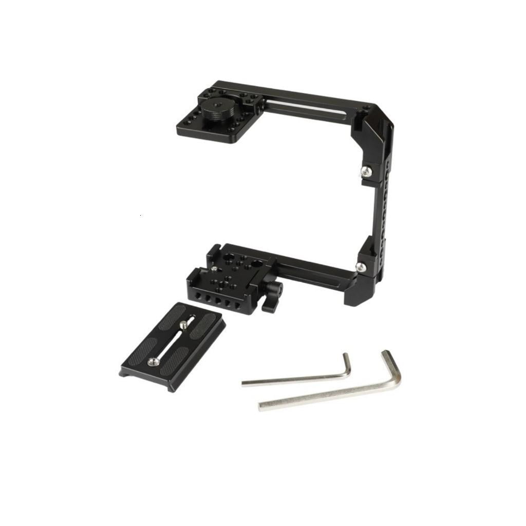 DSLR Camera Cage with Adjustable Height and Multiple Mounting Point for ...