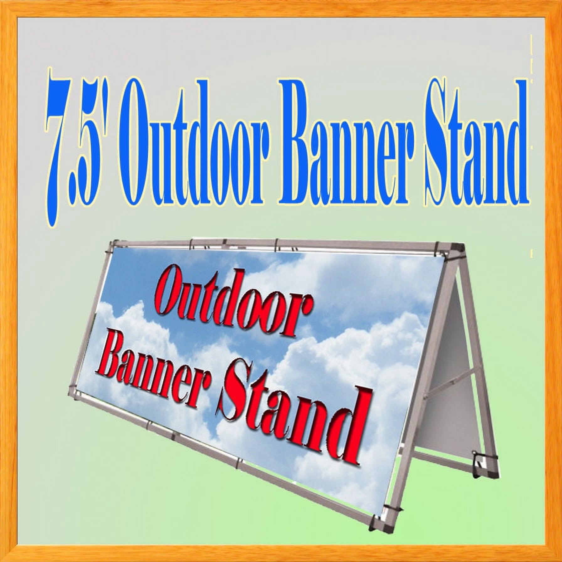 DSM Portable Aluminum Outdoor A Frame Banner Double Display Stand 79