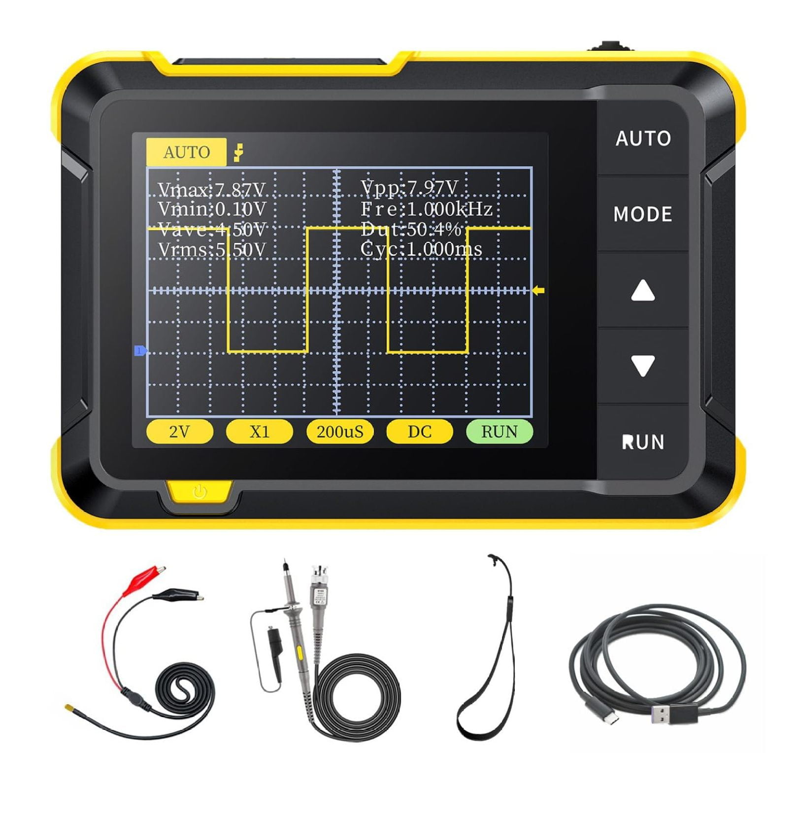 DSO152 Oscilloscope - 2.8" TFT Handheld Digital Oscilloscope Kit Portable Automotive ...