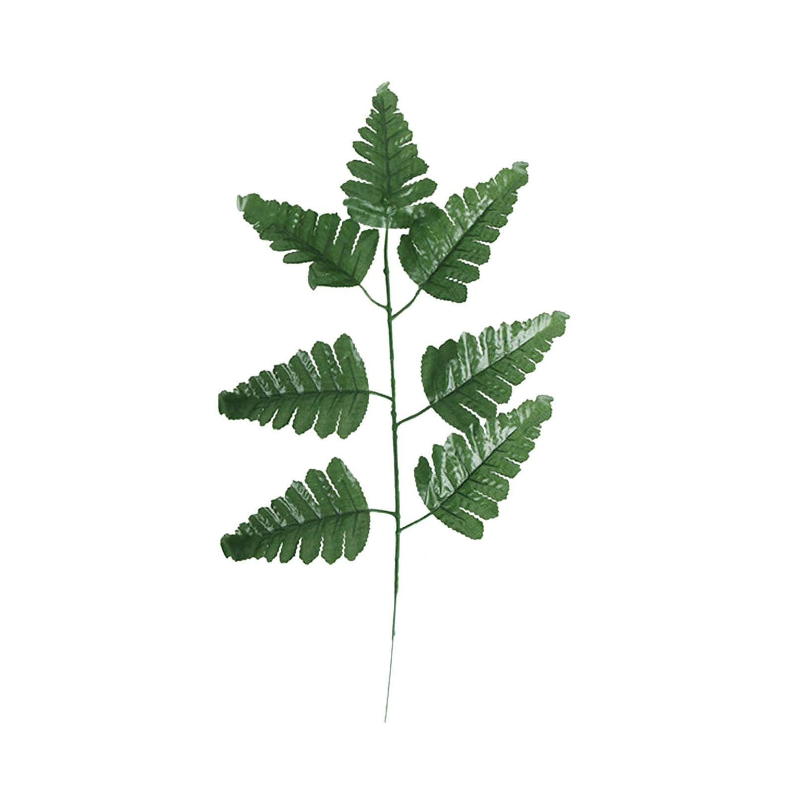 DSOROZI Artificial Silk Leather Leaf Fern Picks,Greenery Stems ...