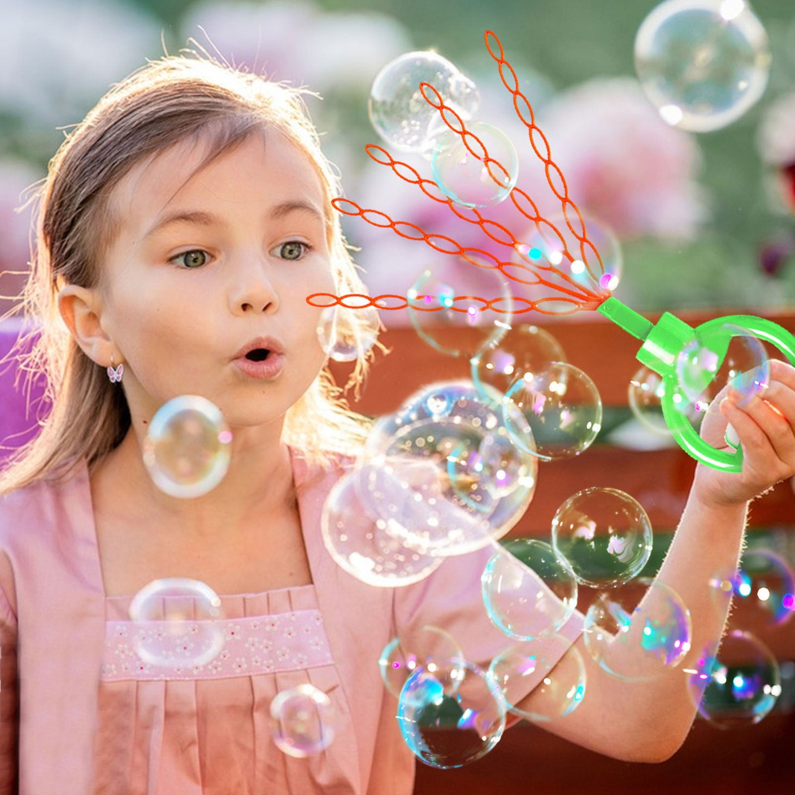 DSOROZI Smiling Face Bubble Claw Wands,5 Claw Smiley Bubble Sticks ...