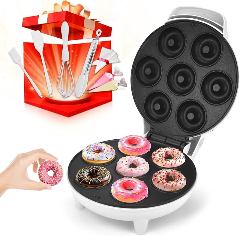 DSP All in One Mini Donut Maker - Non-Stick, Cool Touch Electric ...