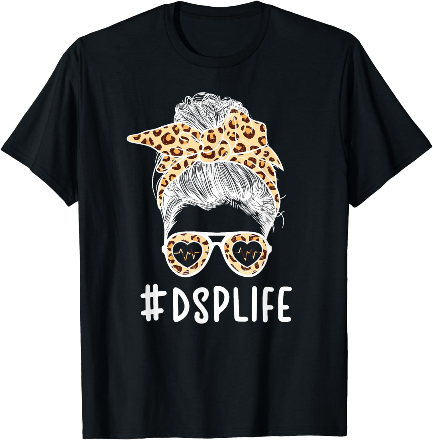 DSP Life Direct Support Professional Messy Bun T-Shirt - Walmart.com