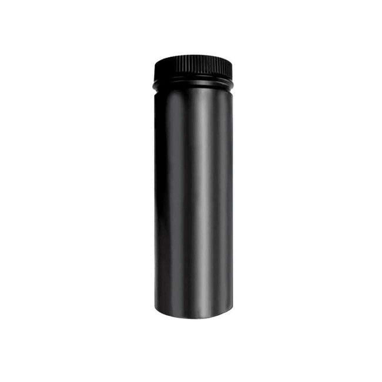 DSP6P12-1 6 x 12 in. Double Wall Smoke Pipe, Black Matte - Walmart.com