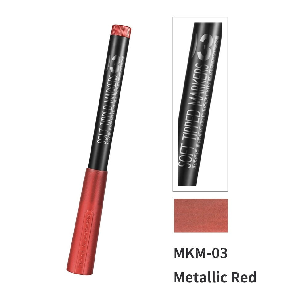 DSPIAE 03 Acrylic Metallic Red Soft Tipped Marker - Walmart.com