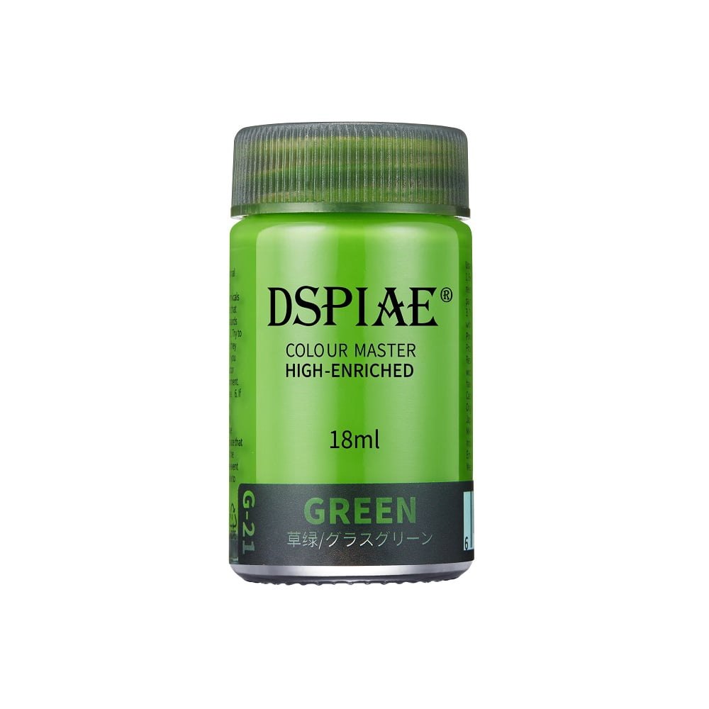 DSPIAE Basic Color G-21 Leaf Green 18ml Lacquer Model Hobby Paint ...