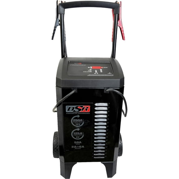 DSR Pro Series 6V / 12V Wheeled Battery Charger & Engine Starter ...