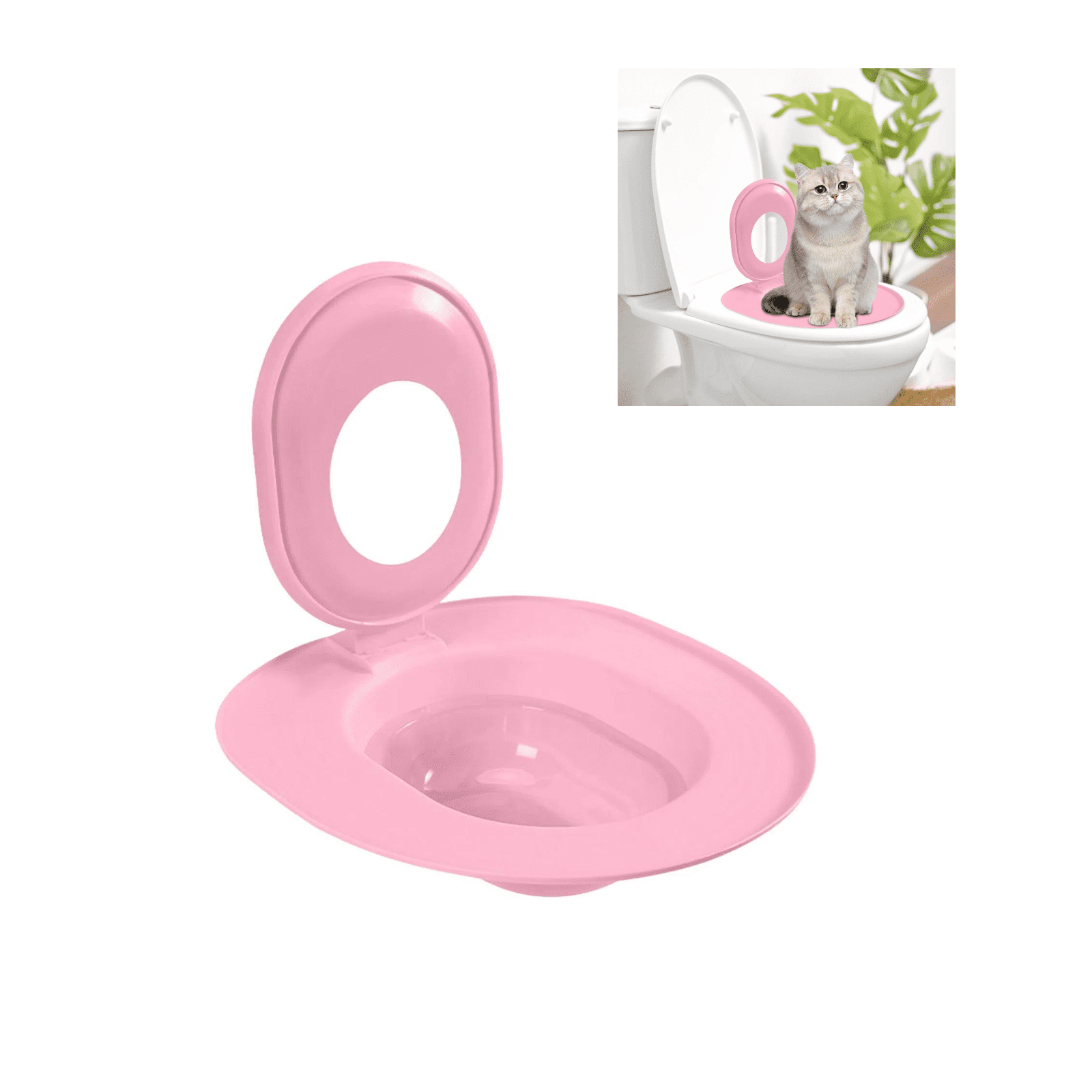DSRHJI Cat Toilet Seat Training Kit,Removable Pet Toilet Training ...