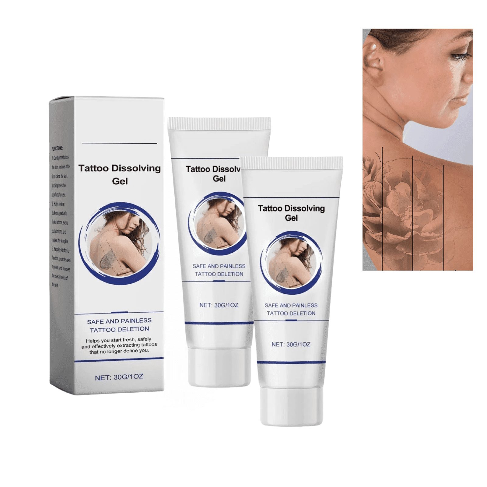 DSRHJI Natural_Tattoo Removal Cream-Dissolving Gel for Smooth, Even ...