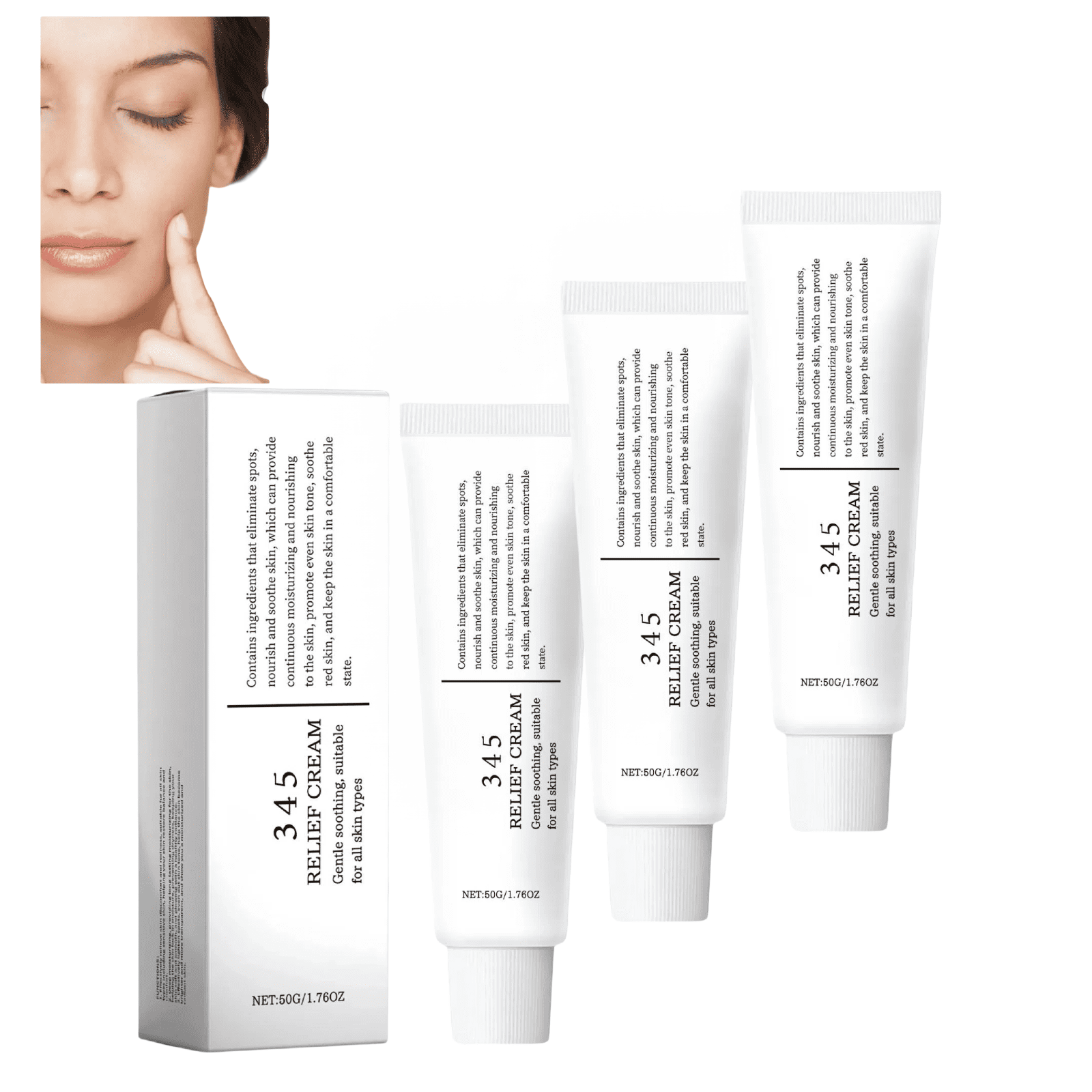 DSRHJI Relief Cream | Daily Face Moisturizer | Blemish Relief Care ...