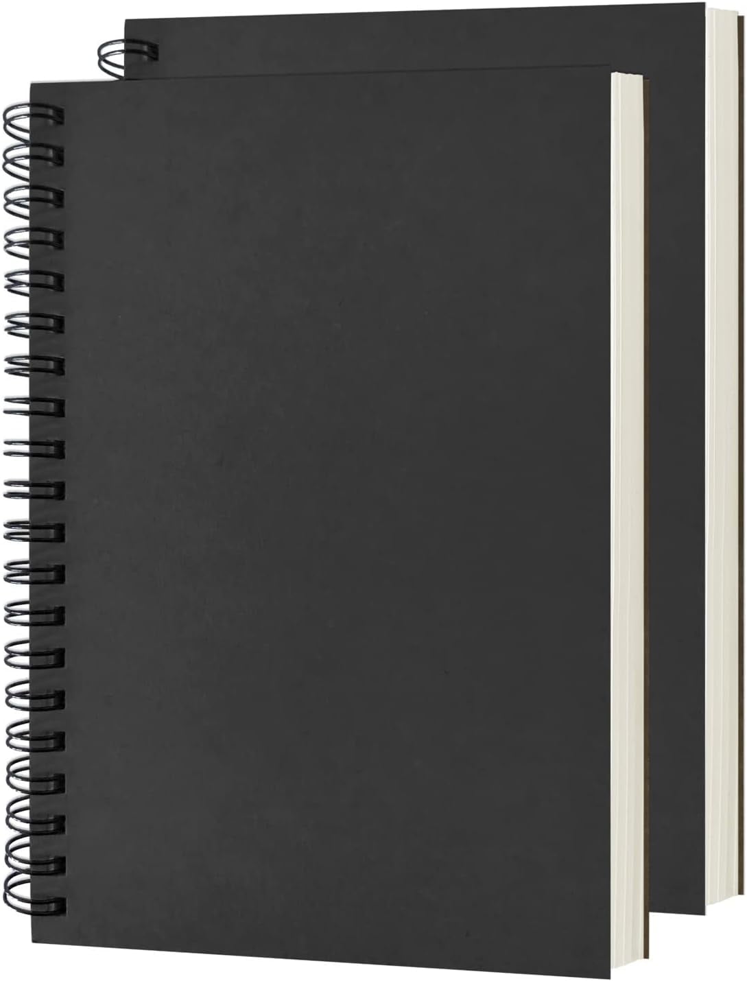 DSTELIN Blank Spiral Notebook, 2-Pack, Soft Cover, Sketch book, 100 ...