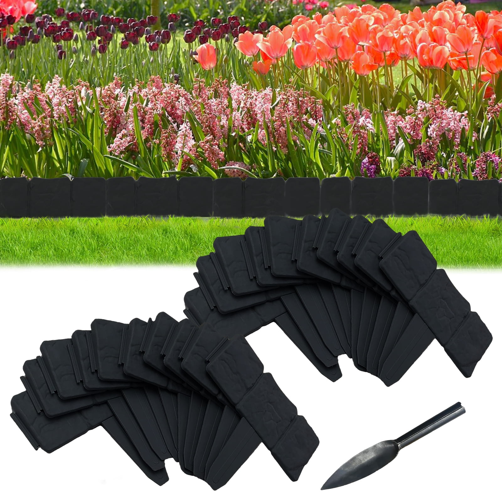 DSTESS Garden Edging Border, 16ft Landscaping Border Edging for Flower ...