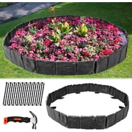 Expert Gardener Faux Stone No-Dig Landscape Edging, 10-ft., Plastic ...