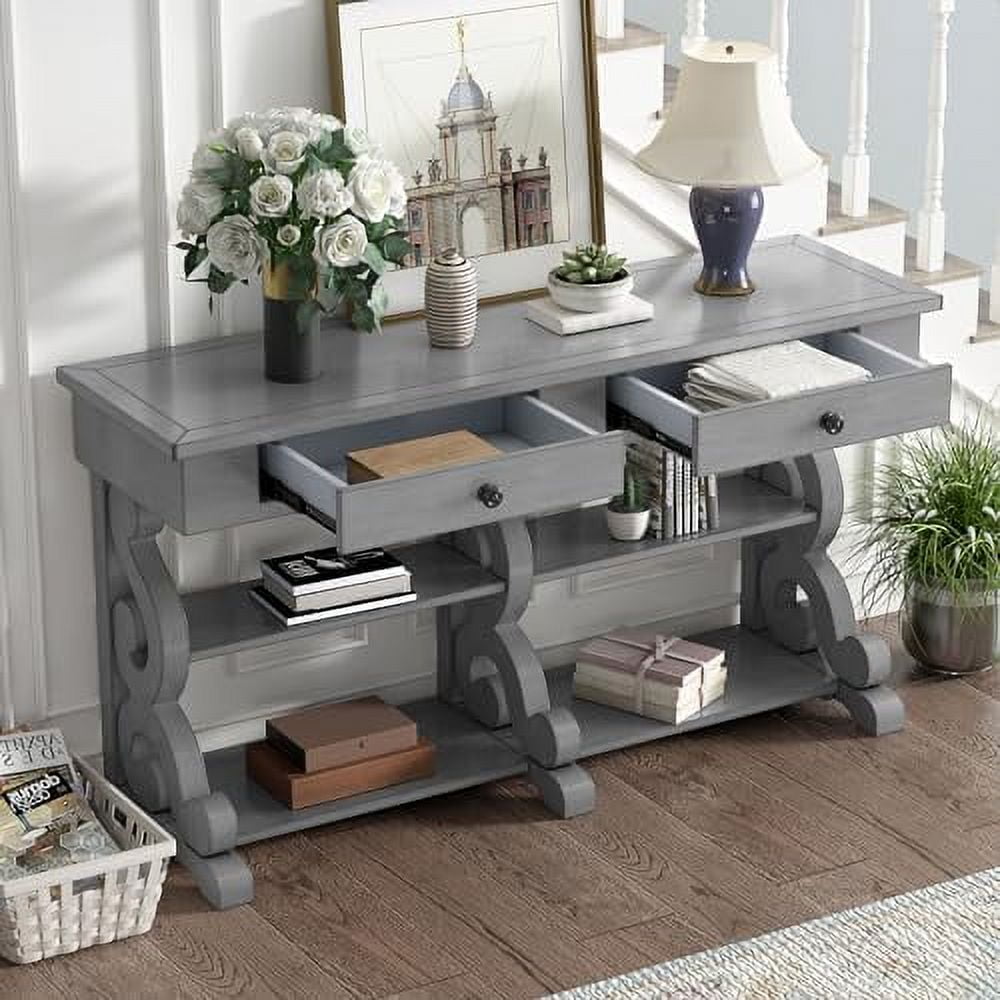 DSZBNUIO Long Narrow Console Table for Entryway Hallway Living Room ...