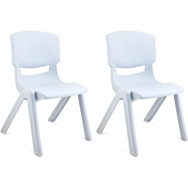 HVSDIMO VGYUIJN Stackable Plastic VGYUIJN Learning Chairs (2-Pack) 20 ...