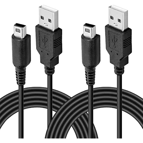 DSi Charger,1.2M/4FT 3DS 2DS Lite Charger Cable Power USB Charging Cord ...