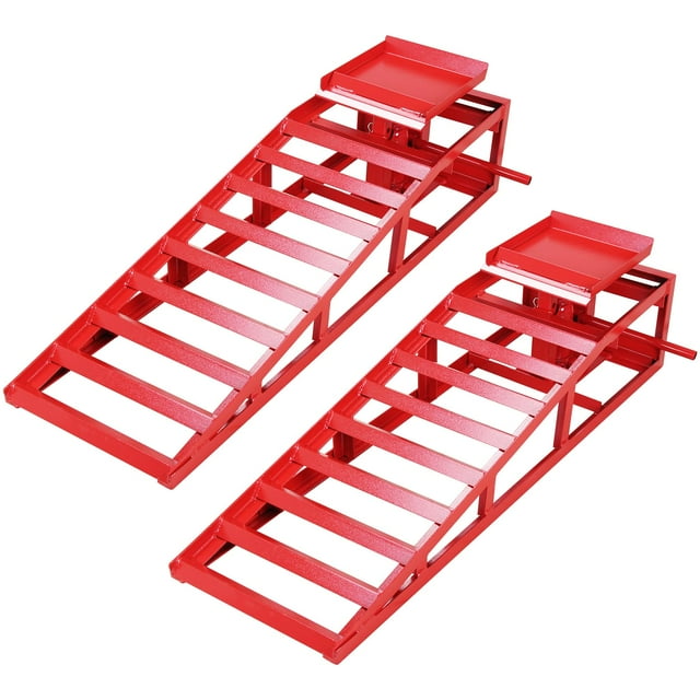 DSstyles Vehicle Ramps Heavy-Duty Hydraulic 5T Steel Car Ramps 10,000lb ...