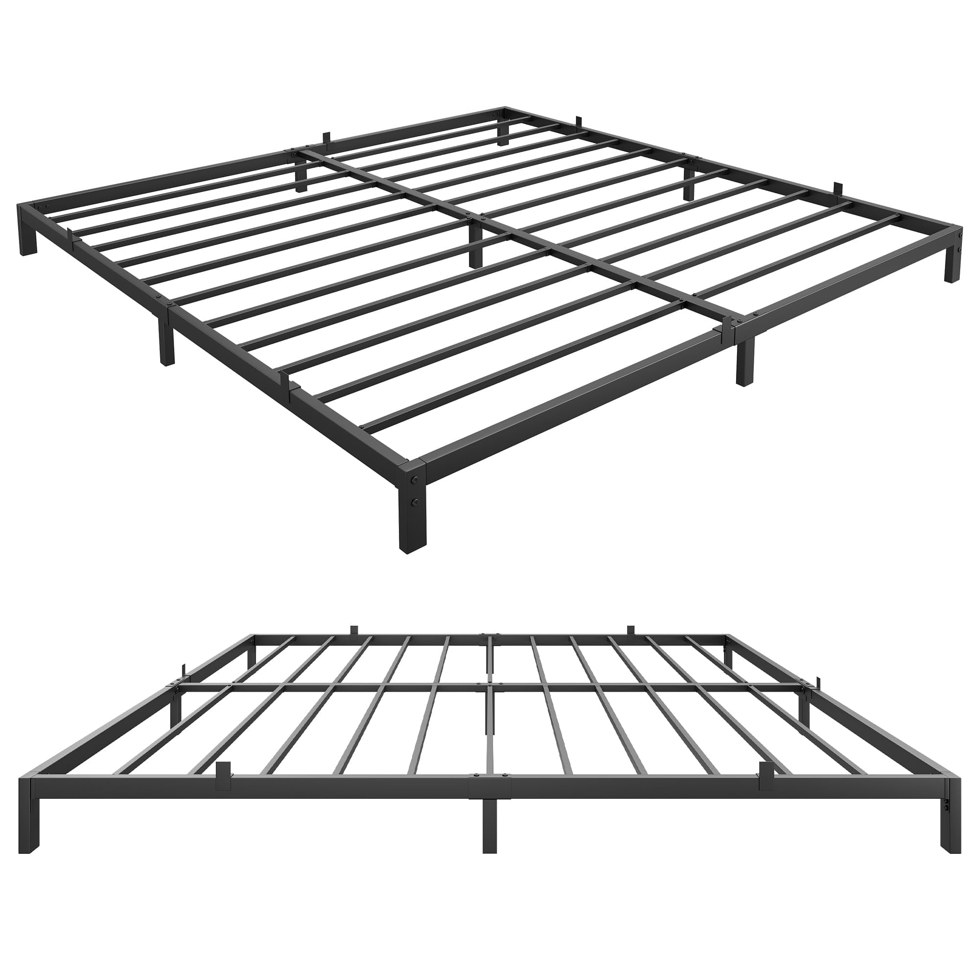 DSstyles 2025 New Bed Frame, 6 High Platform Metal King Size Bed Frame ...