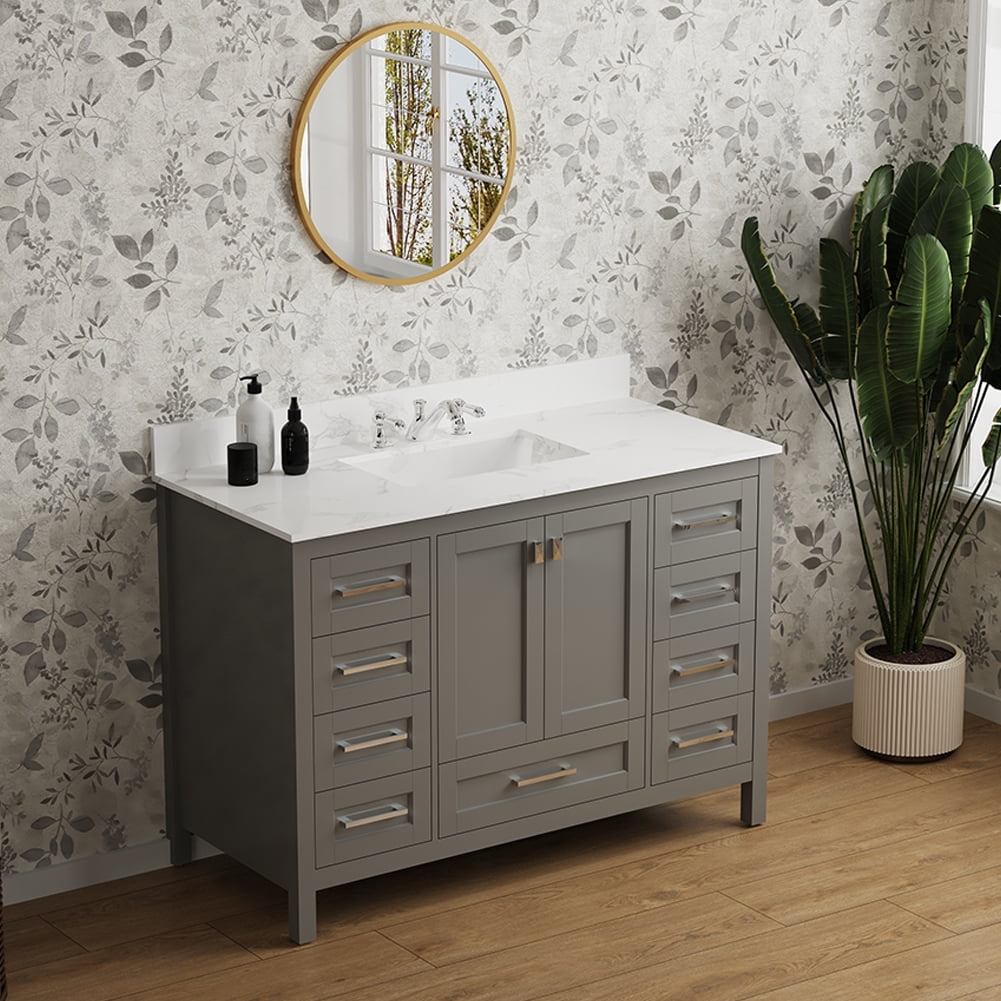 DSstyles 2024 NewVanity Sink Combo Mid-Century Bathroom Sink Cabinet ...