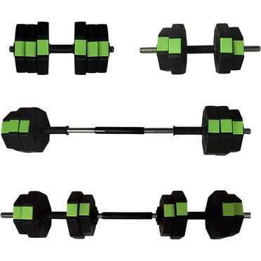 CAP 66lb Multi-Use Weight Set - Adjustable Dumbbell, Barbell ...