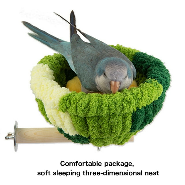 DSstyles Bird Nest Mat Swing Ring Platform Nest House Bed For Bird ...
