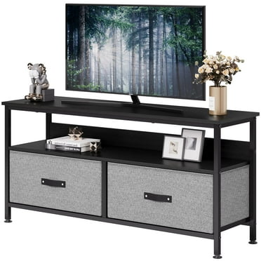 HOMCOM TV Stand, AV Media Stand, Corner Audio Tower with Storage ...