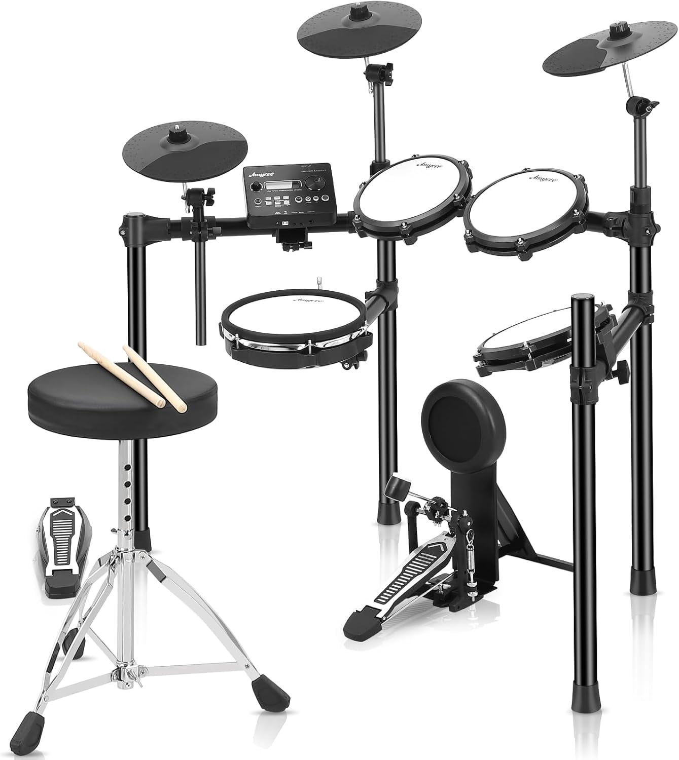 DSstyles Electric Drum, Electronic Drum Set for Beginner, 5 Drums 3 ...