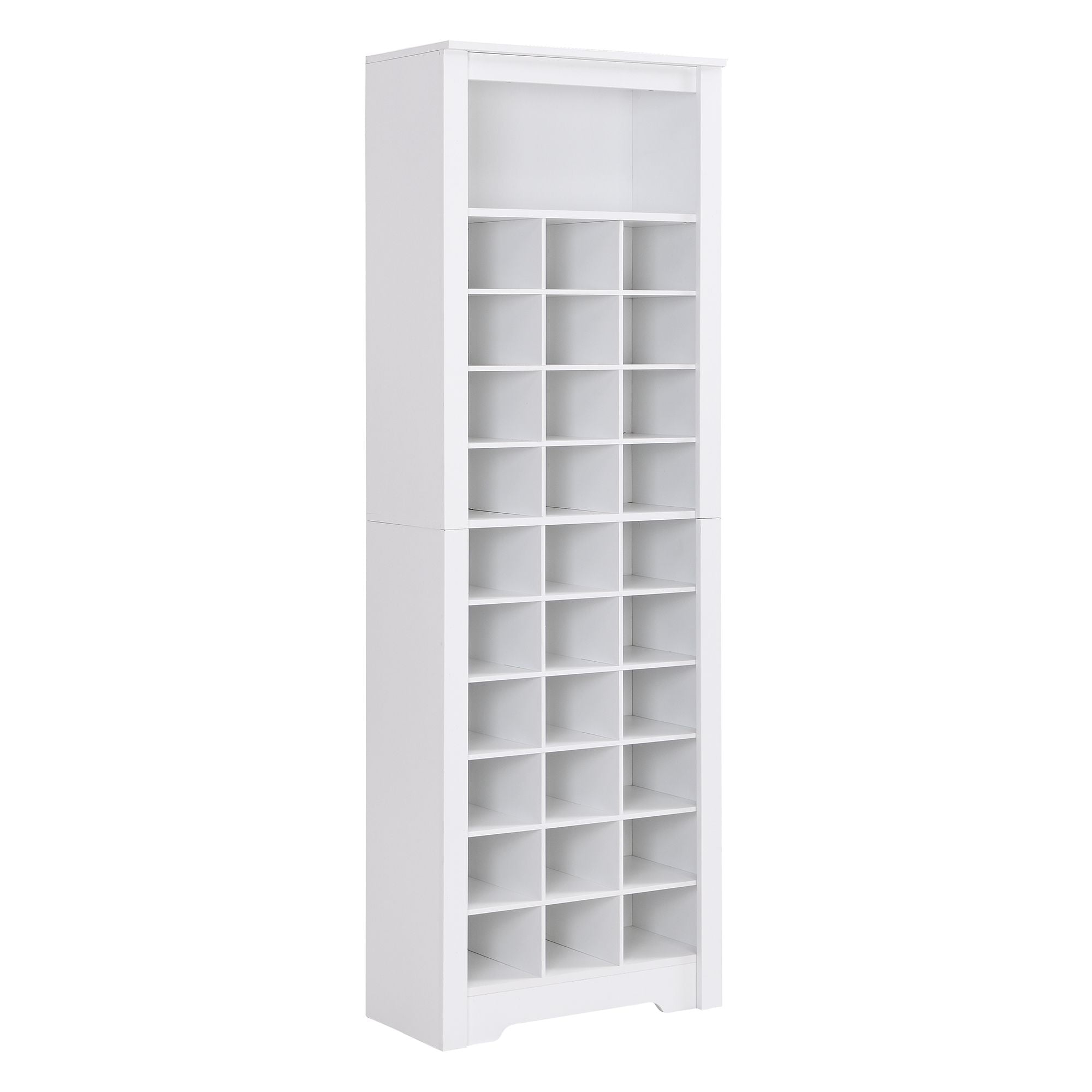 DSstyles Free Standing Tall Shoe Cabinet With 30 Compartments Shoe Rack ...