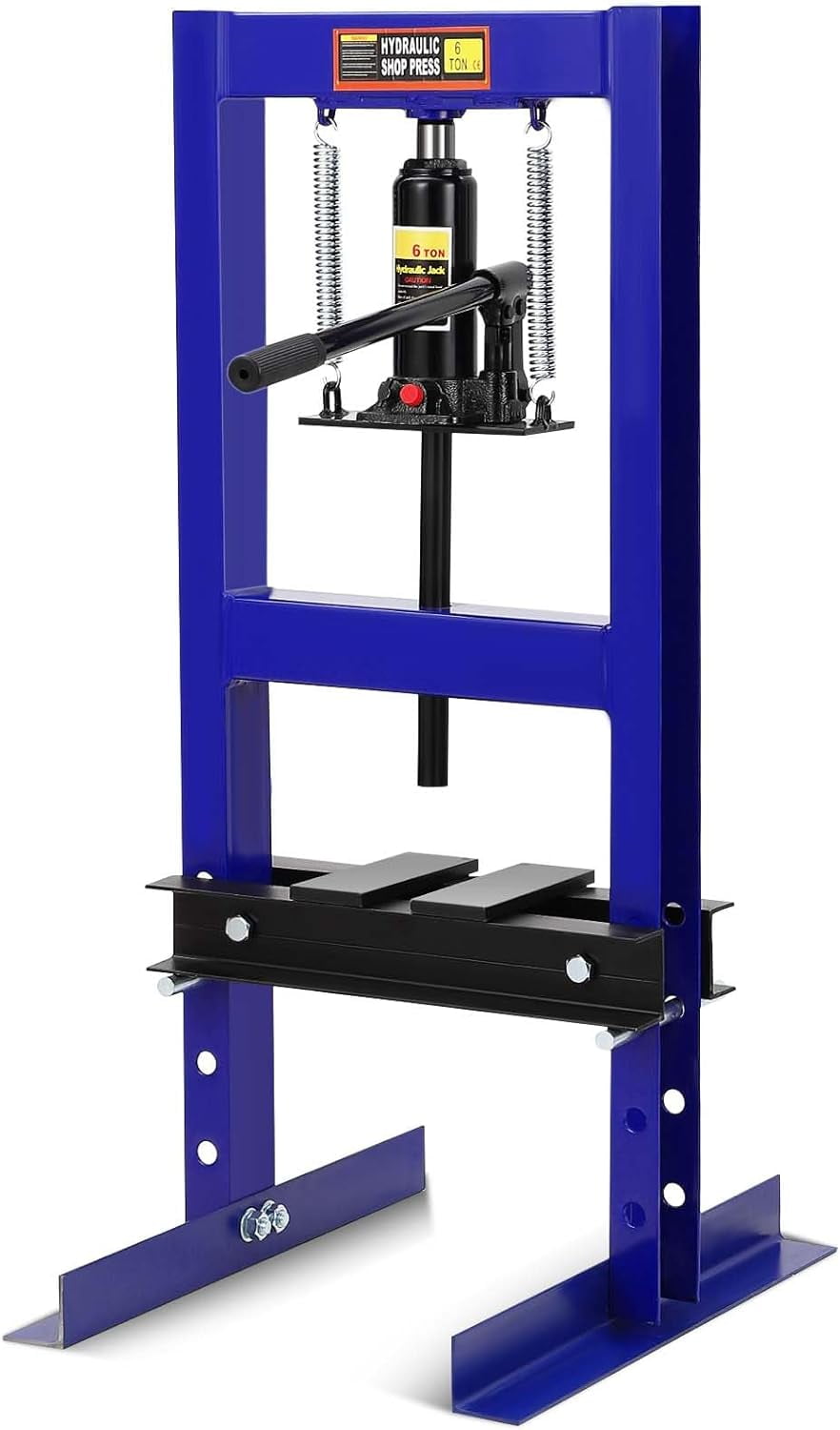DSstyles Hydraulic Press, 6 Ton H-Frame Adjustable Hydraulic Shop Press ...