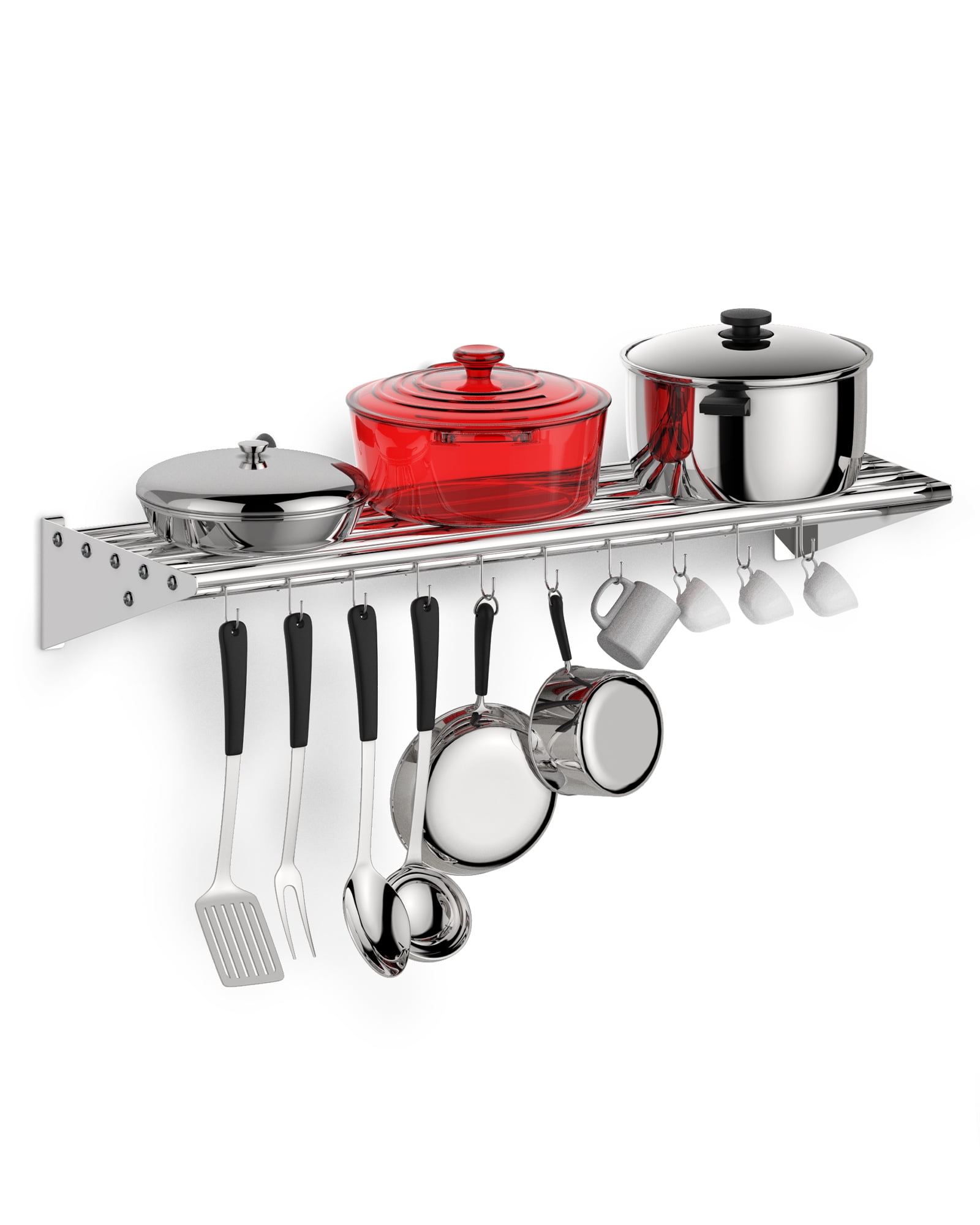 DSstyles Metal Kitchen Rack for Storage and Organization, 12" x 36 ...