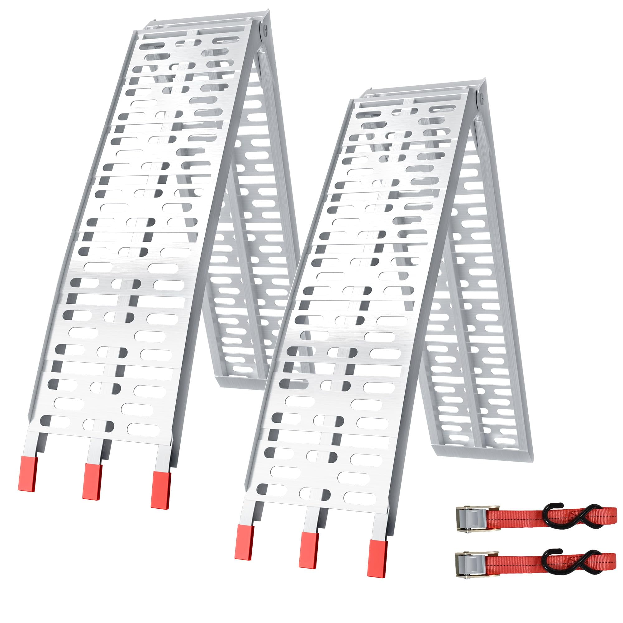 DSstyles Pair of Truck Ramps with 1500lbs Capacity, 7.5 FT Folding ...