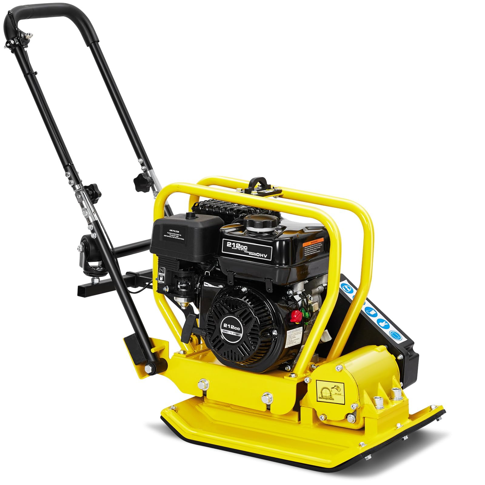 DSstyles Plate Compactor 20x15 inch Plate, 7.0HP 212cc Engine 5760 VPM ...