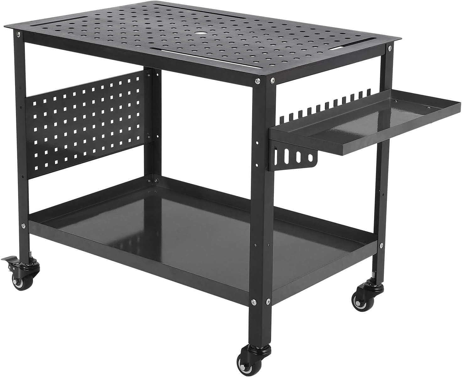DSstyles Portable Welding Table with Wheels,36''x 24" Welding Table Top ...