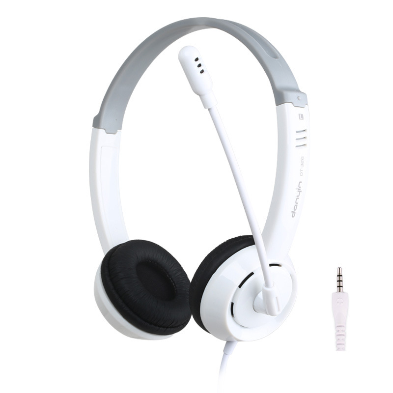 DT-326 head-mounted computer long-line headphones with microphone ...
