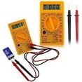 DT 830B LCD Voltmeter Ammeter Ohm Digital Multimeter Battery & Leads ...