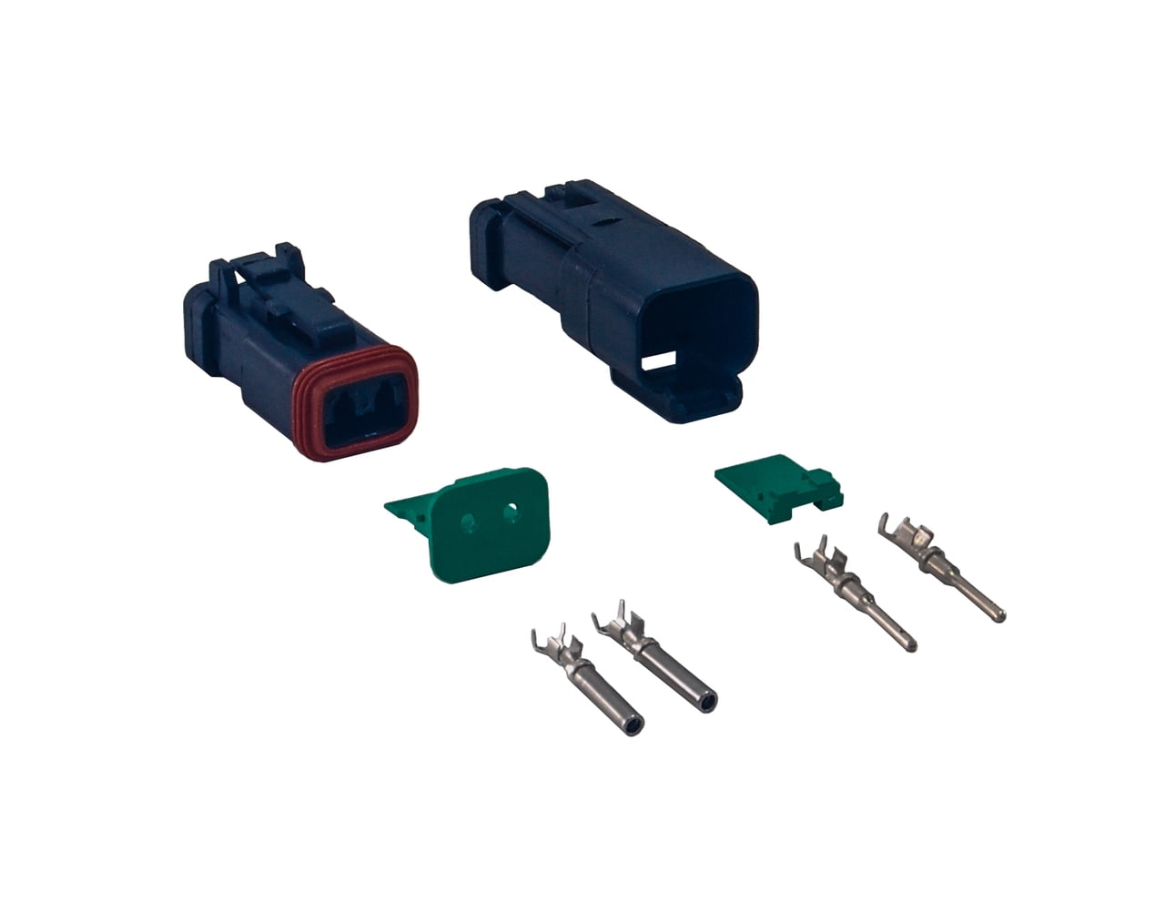 Oz-USA DT 2 Pin Waterproof 1 Male + 1 Female Connector Kit - Walmart.com