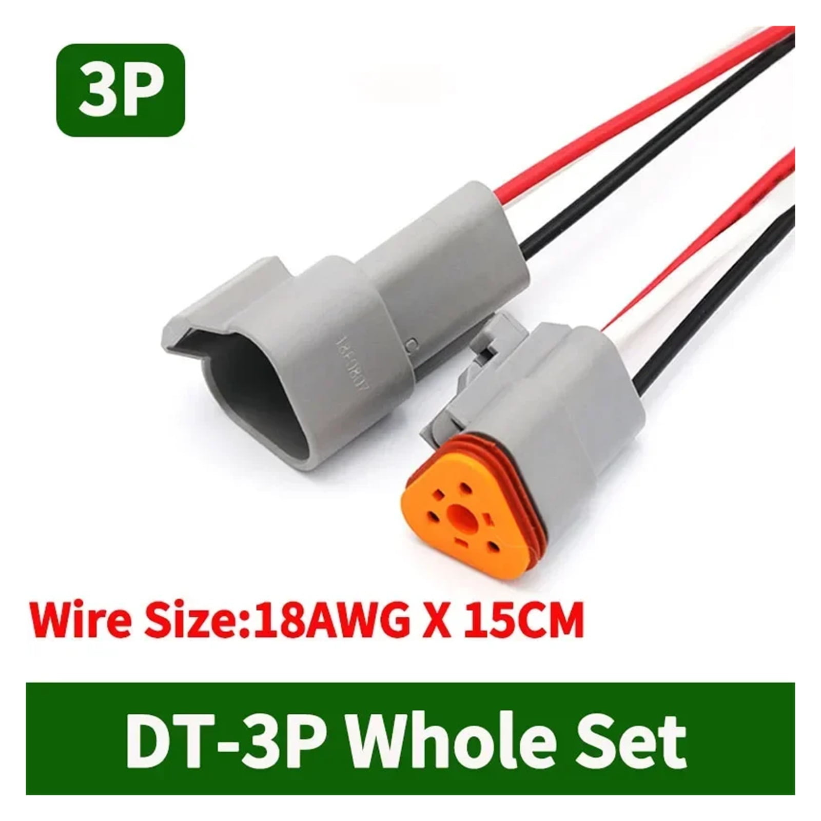 DT Connector With15cm Wiring Harness DT06-2S/DT04-2P 2P 3P 4P 6P 8P 12P ...
