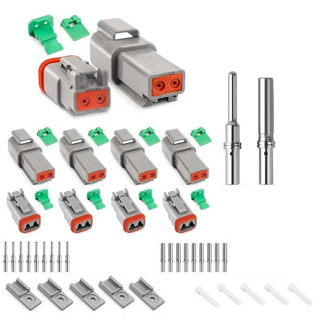 DT Connectors With Terminal Kit Wire Gauge 16-20 Connector Wedge Lock ...