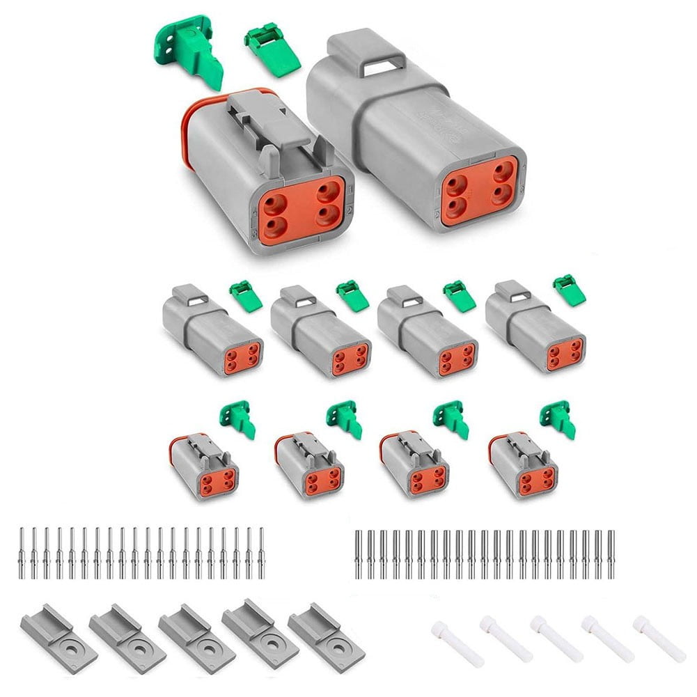DT Connectors With Terminal Kit Wire Gauge 16-20 Connector Wedge Lock ...