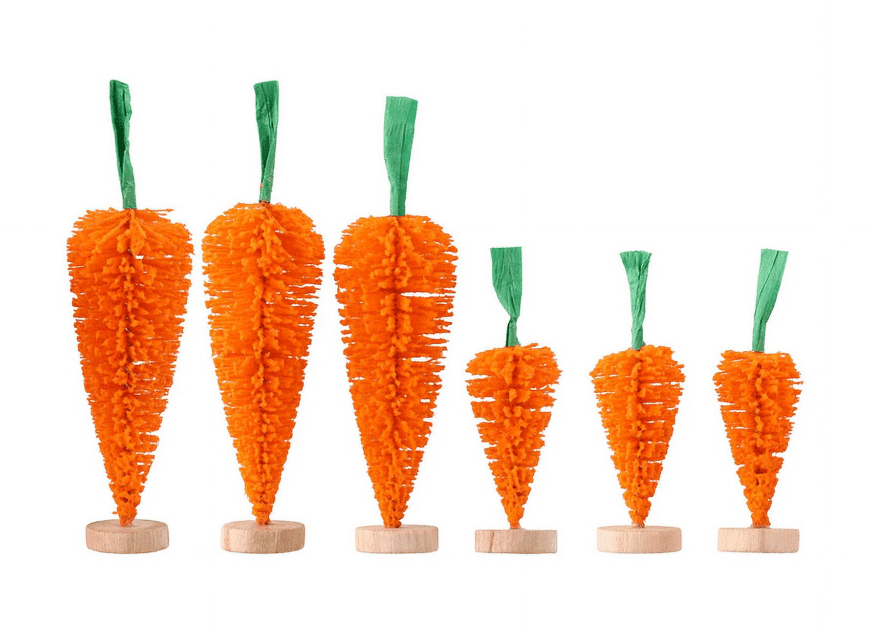 DT Easter Craft Supply - Miniature Bottlebrush Carrots Trees 3pks ...