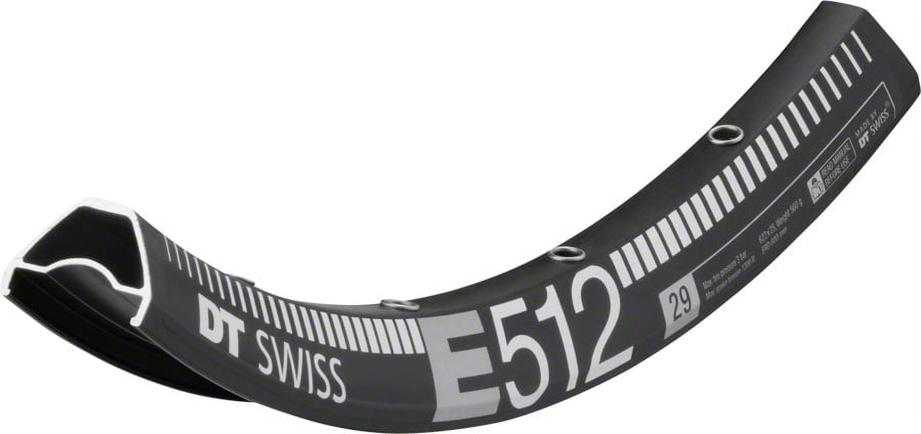 DT Swiss E 512 29 Tubeless Ready Disc Rim 28h Black Alloy All Mountain ...