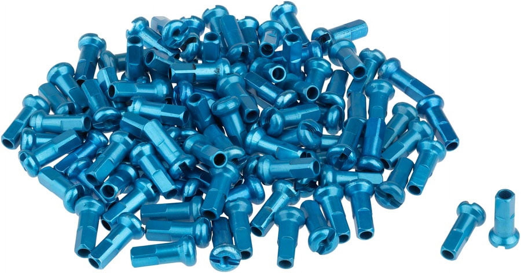 DT Swiss Standard Spoke Nipples - Aluminum, 2.0 x 12mm, Turquoise, Box of 100 - Walmart.com