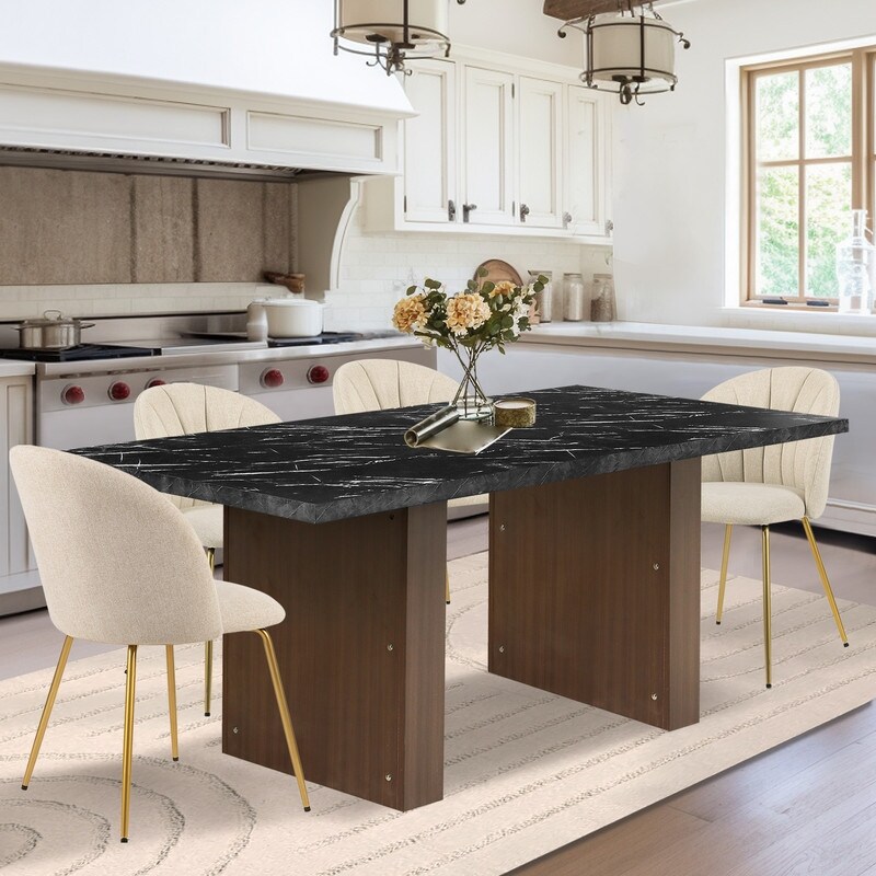 DT17_BKMB_WAL_N_OS Dining furniture - High end dining table Walnut ...