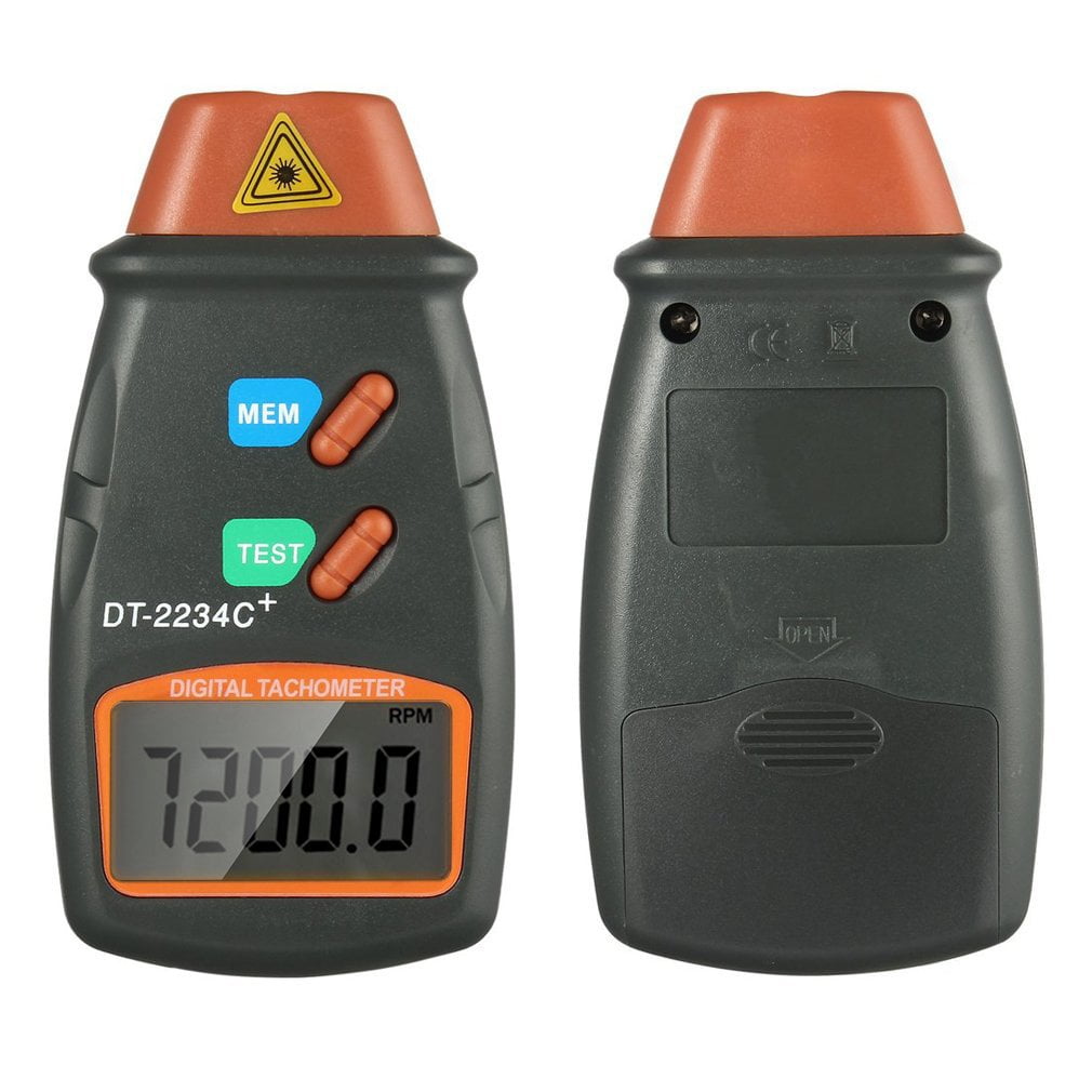 DT2234C+ Handheld LCD Digital Mini Non-contact Laser Po Tachometer RPM ...