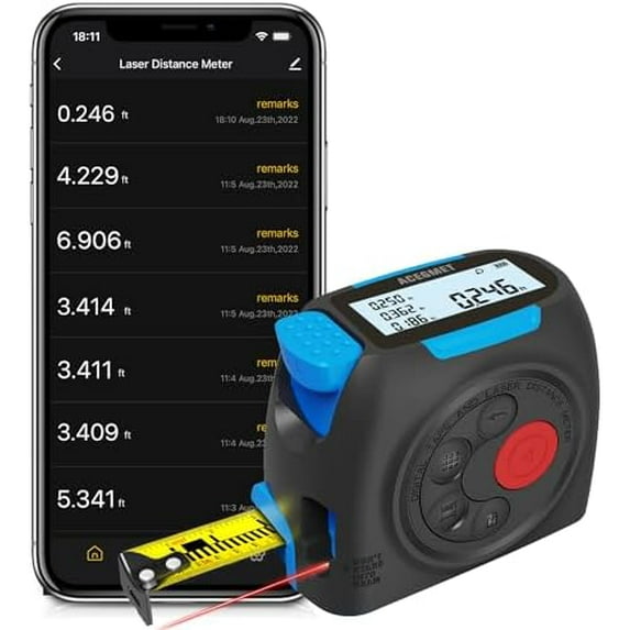 DT30 Digital Laser Tape Measure with Backlit LCD Screen, 131ft ...