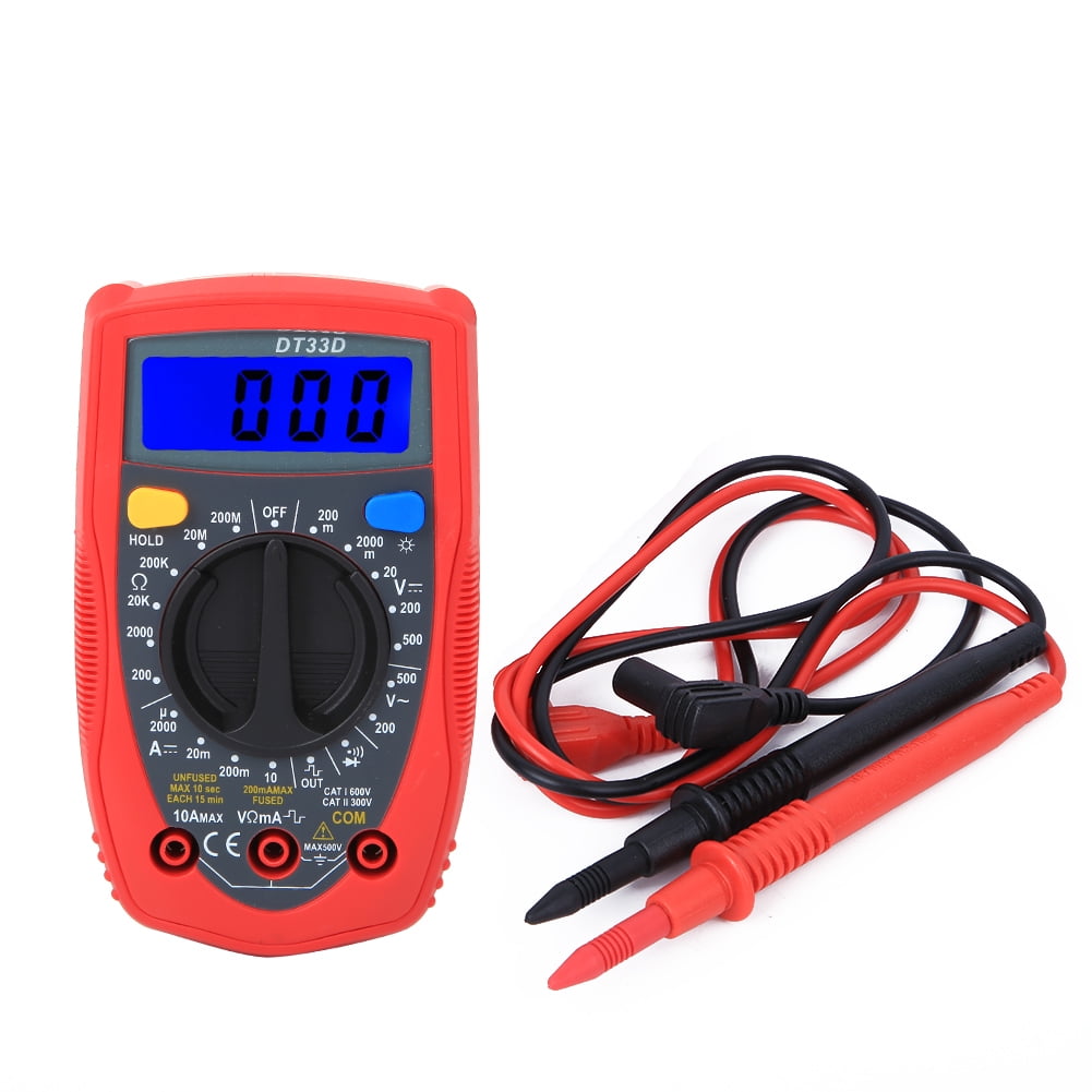 DT33D Mini Digital Multimeter Voltmeter Portable Universal Meter 130 x ...