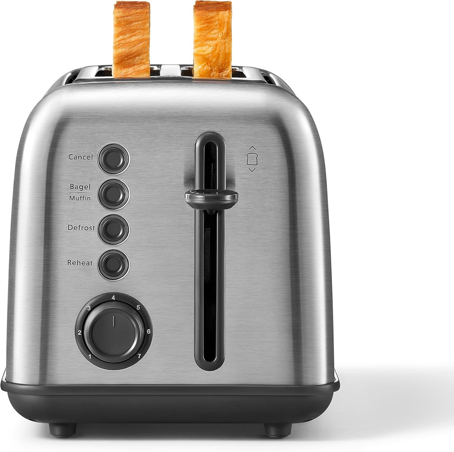 DT620 2-Slice Toaster, Extra Wide Slots, Retro Stainless with High Lift ...
