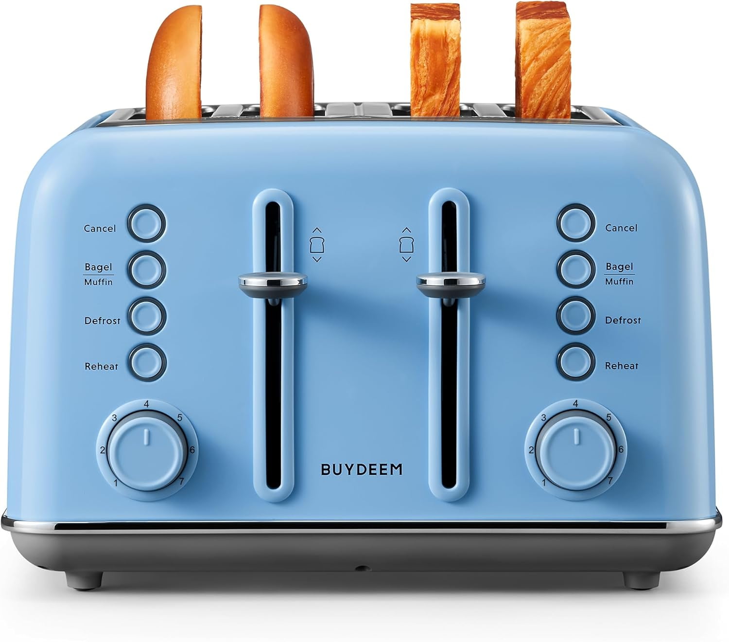 DT620 2-Slice Toaster, Extra Wide Slots, Retro Stainless Steel with ...